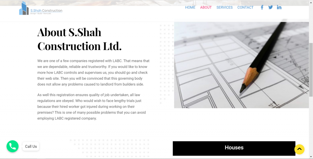 Website Solutions for S.Shah Construction - RincsIT